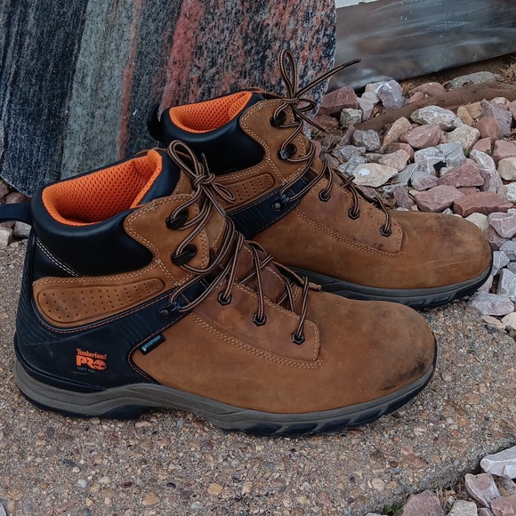 Timberland | Shoes | Timberland Pro 6 Hypercharge Brown Leather Work ...